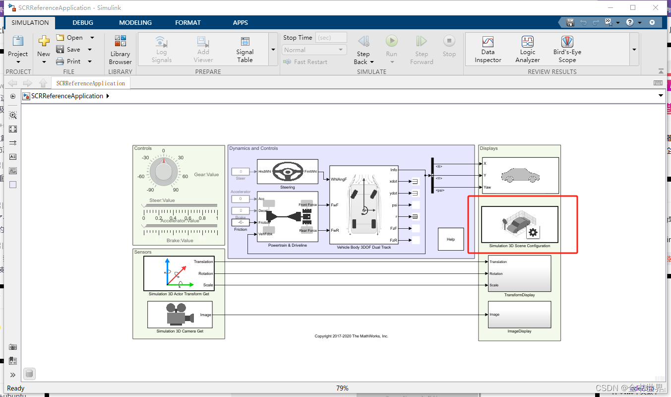 用MATLAB2020b和虚拟引擎（Unreal Engine）联合仿真输出AVM全景测试视频